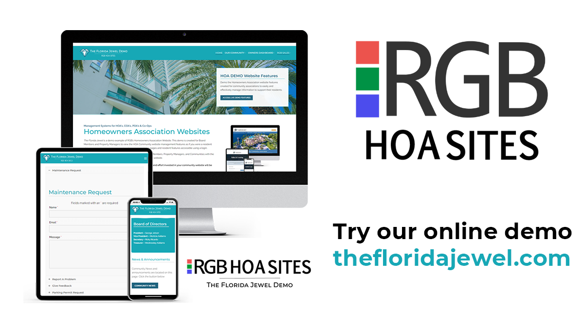 Community Association Website | RGB Web Design